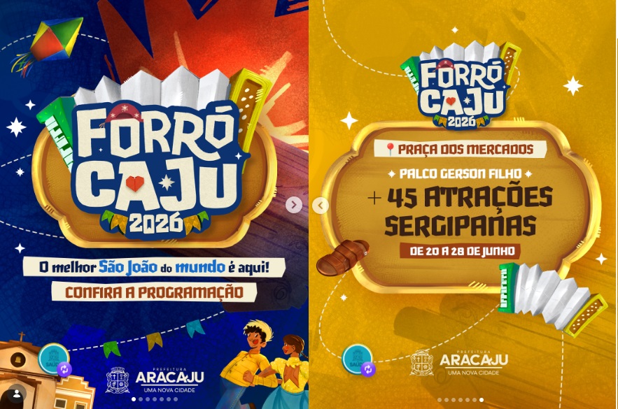 Forró Caju 2026: Prefeitura divulga programação completa – Portal ...